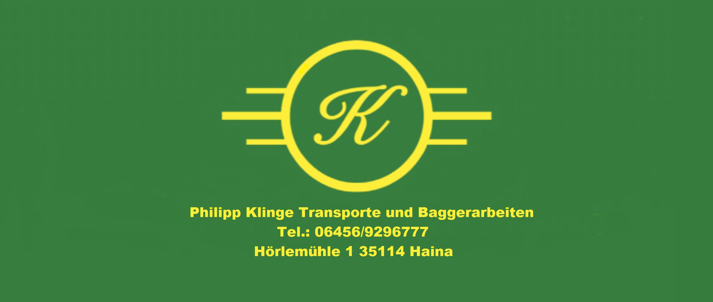 Klinge Transporte und Baggerarbeiten - DSGVO-Impressum